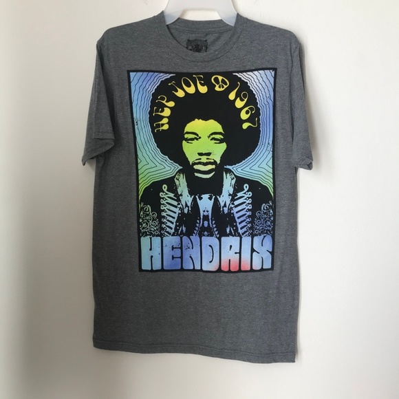 Tops | Jimi Hendrix Hey Joe 1967 Color Gradient Tee | Poshmark